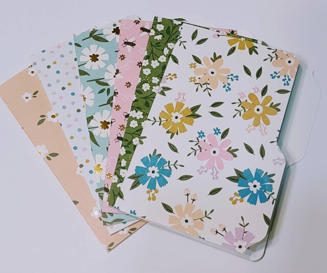6 Small A2 Size Handmade File Folders, Ephemera Folders, Small File ...