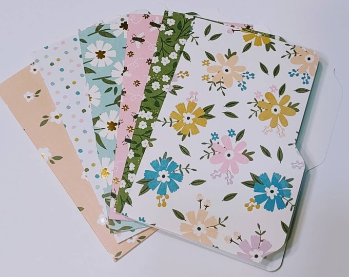 6 Small A2 Size Handmade File Folders, Ephemera Folders, Small File ...