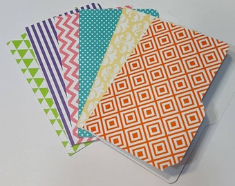 6 Small A2 Size Handmade File Folders, Ephemera Folders, Small File ...
