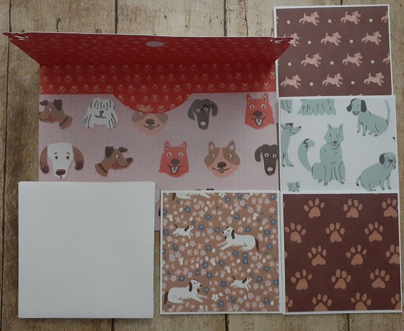 Puppy Dog Penpal Kit Snail Mail Happy Mail Pocket Envelope - Etsy