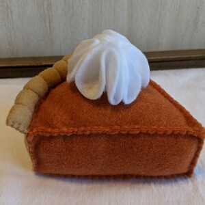 Felt Pumpkin Pie With Removable Whipped Cream, Thanksgiving Gifts, Fall ...