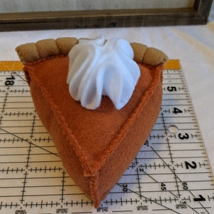 Felt Pumpkin Pie With Removable Whipped Cream, Thanksgiving Gifts, Fall ...