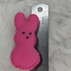 Felt Easter Peeps, Set of 7 Felt Peeps in a Rainbow of Colors, Felt ...