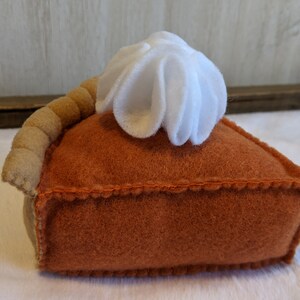Felt Pumpkin Pie With Removable Whipped Cream, Thanksgiving Gifts, Fall ...