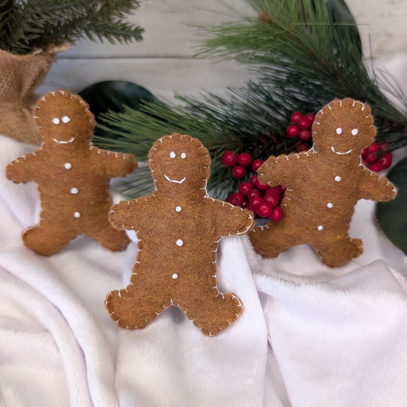 Felt Gingerbread Man - Etsy