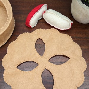 Felt Play Food, Build Your Own Red Apple Pie Set, Eco Friendly Kids ...