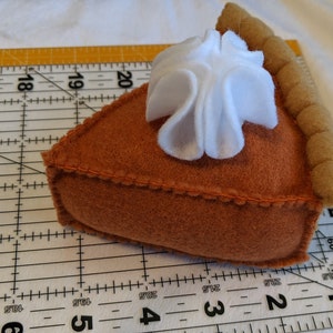 Felt Pumpkin Pie With Removable Whipped Cream, Thanksgiving Gifts, Fall ...