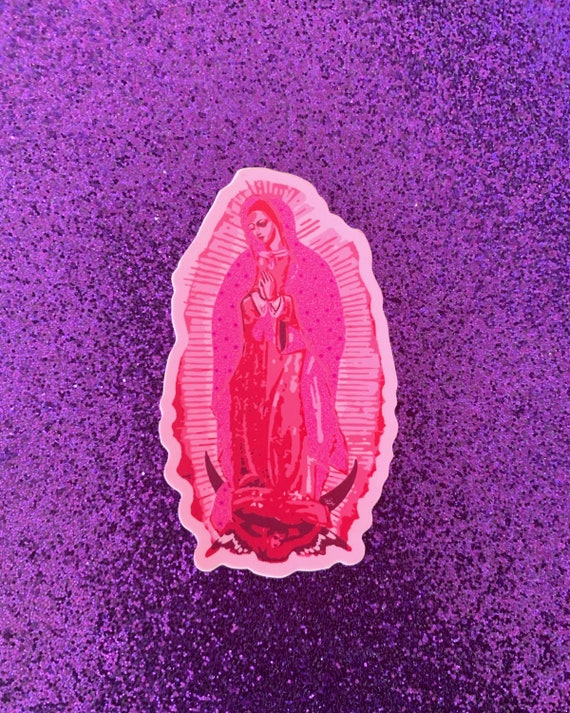 Reina Vinyl Sticker Virgin De Guadalupe Virgin Mary | Etsy