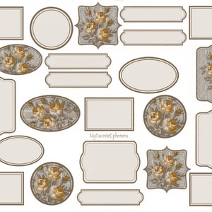 5 Pages, VINTAGE WALLPAPER LABELS - Etsy