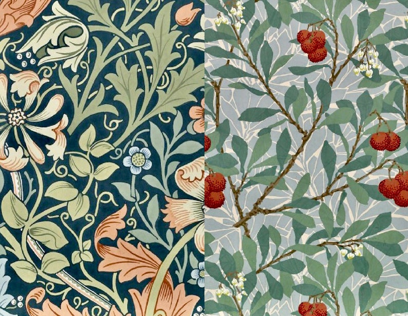 DIGATAL DOWNLOAD Vintage 1800s William Morris Wallpaper - Etsy