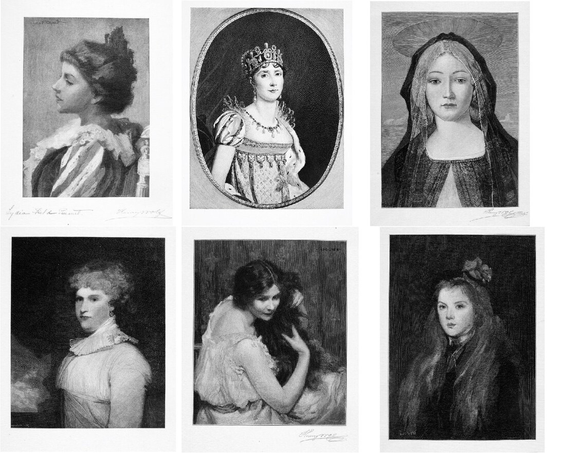 25 Vintage Antique Black and White Portraits of Women in 2 - Etsy