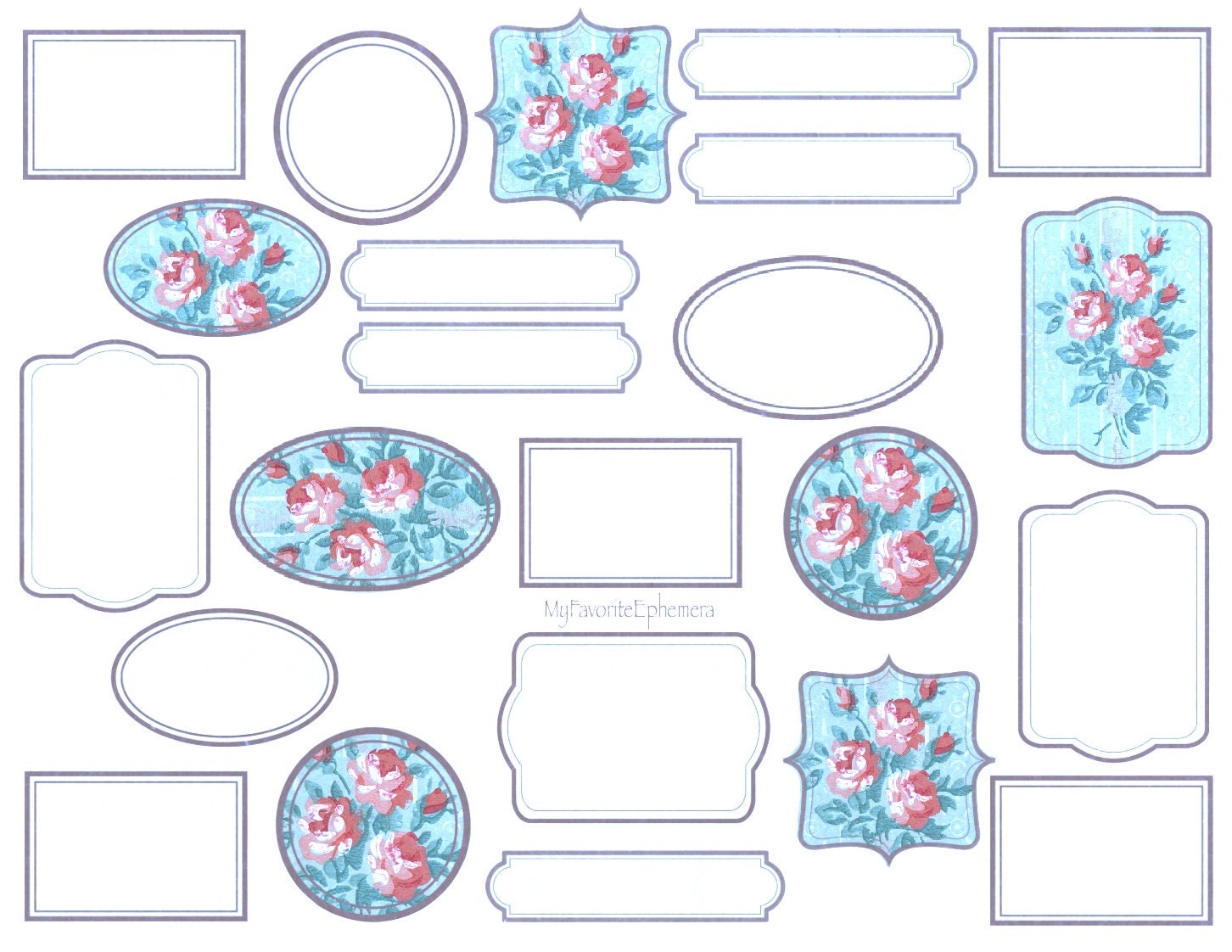 5 Pages, VINTAGE WALLPAPER LABELS - Etsy