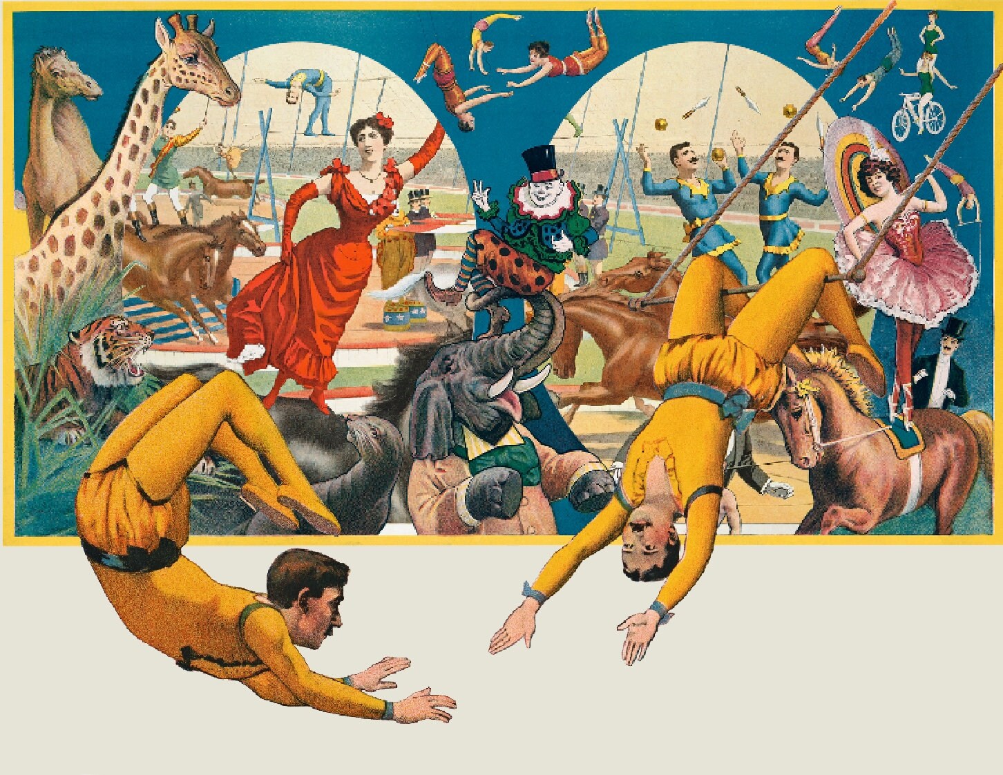 5 CIRCUS Junk Journal Pages, Collage Sheets, Kit Handmade Circus ...