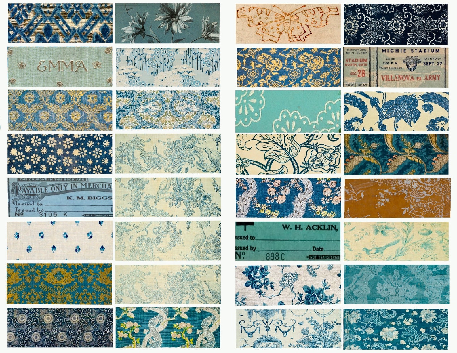 32 Labels Paper Snippet Scraps Scrap Paper Ephemera for - Etsy