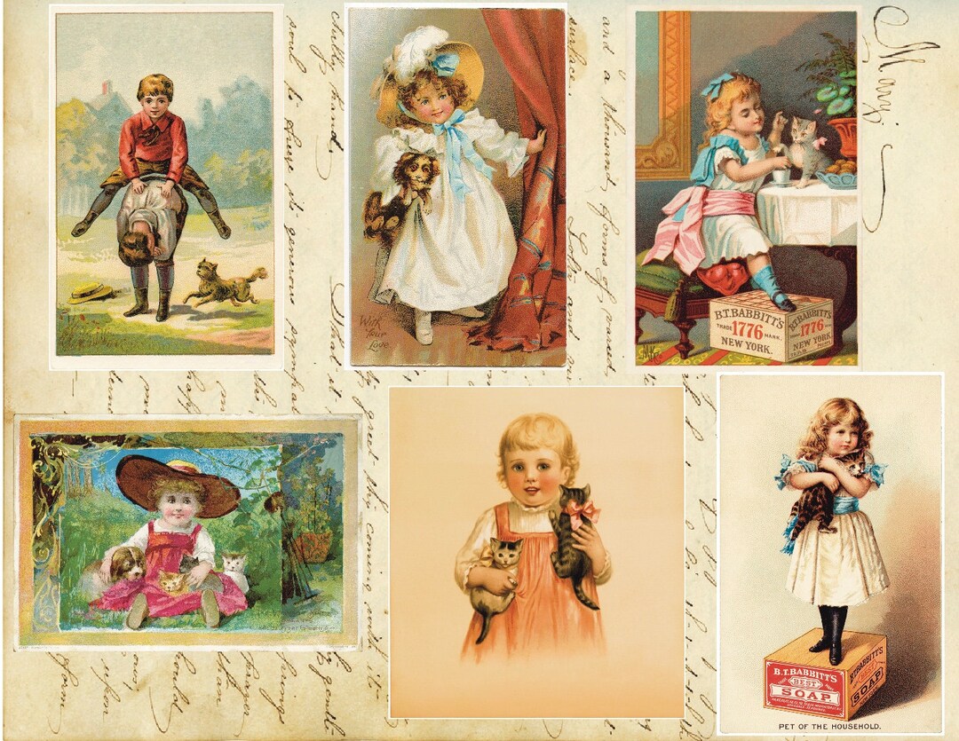 CHILDREN, KIDS, PETS, Journal Cards, Junk Journals, Cards, Tags ...