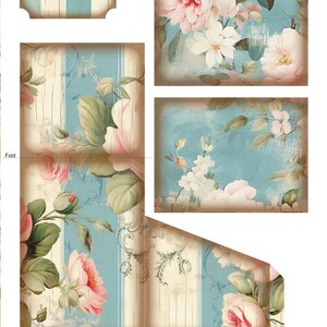 Set of 5, FOLDOVER JOURNAL POCKETS W/ Journal Cards and Label, Vintage ...