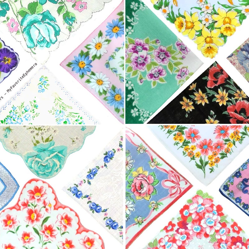 Vintage Handkerchief - Etsy