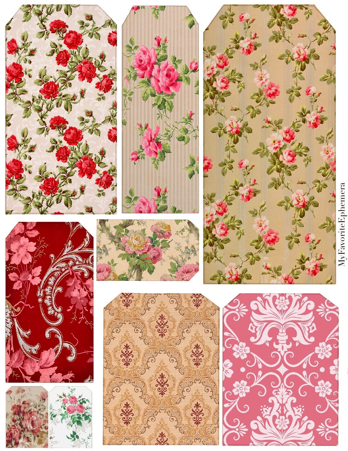 SET of 9 JOURNAL TAGS for Handmade Junk Journals Journaling - Etsy