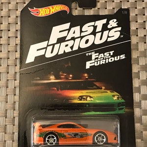 Toyota Supra Paul Walker Fast Furious Hot Wheels Etsy Canada
