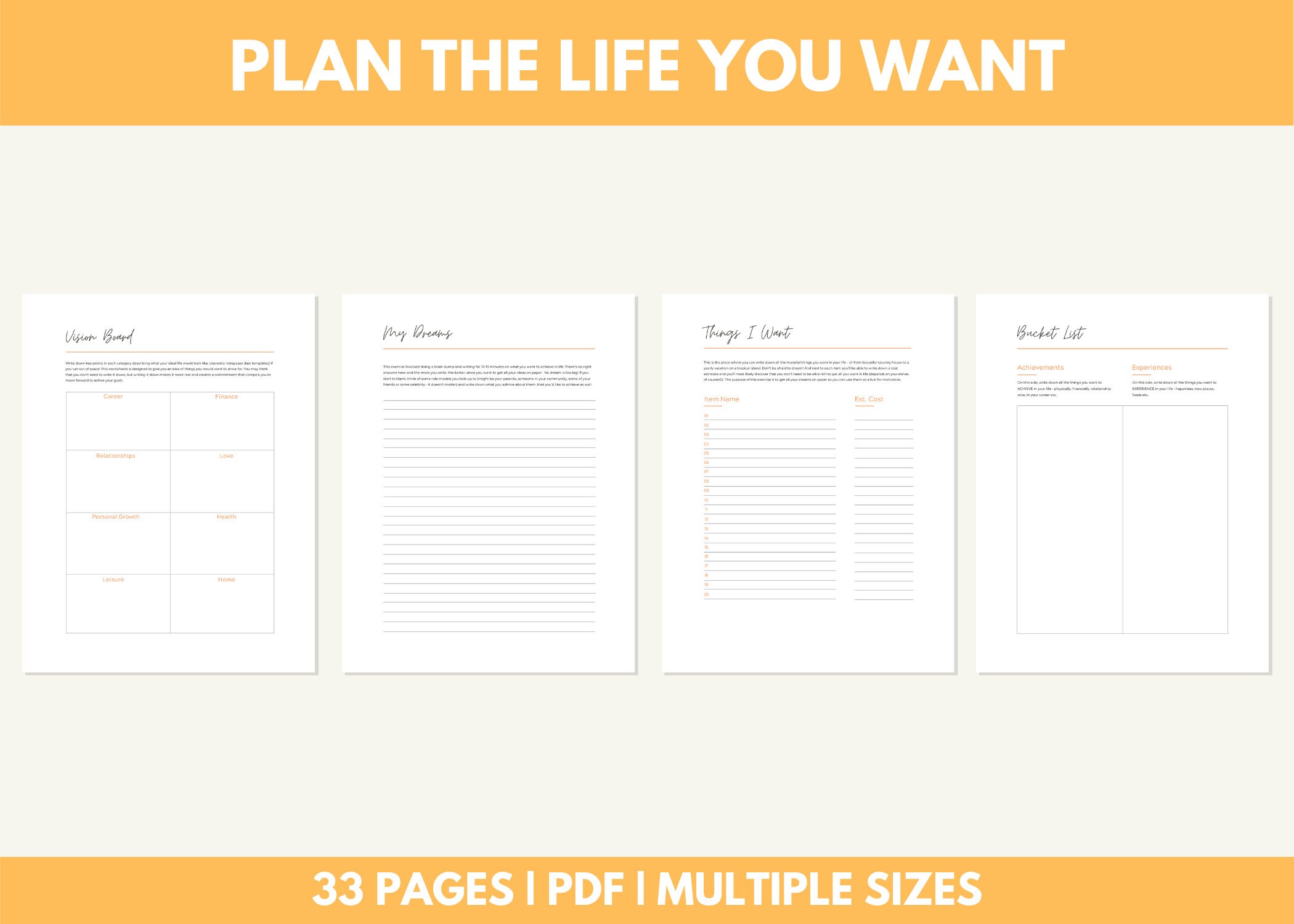 Ultimate Life Planner Life Planner Digital Ultimate Life | Etsy