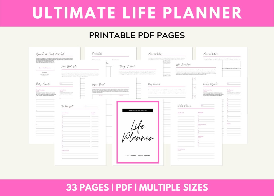 Ultimate Life Planner, Life Planner Digital, Ultimate Life Binder ...