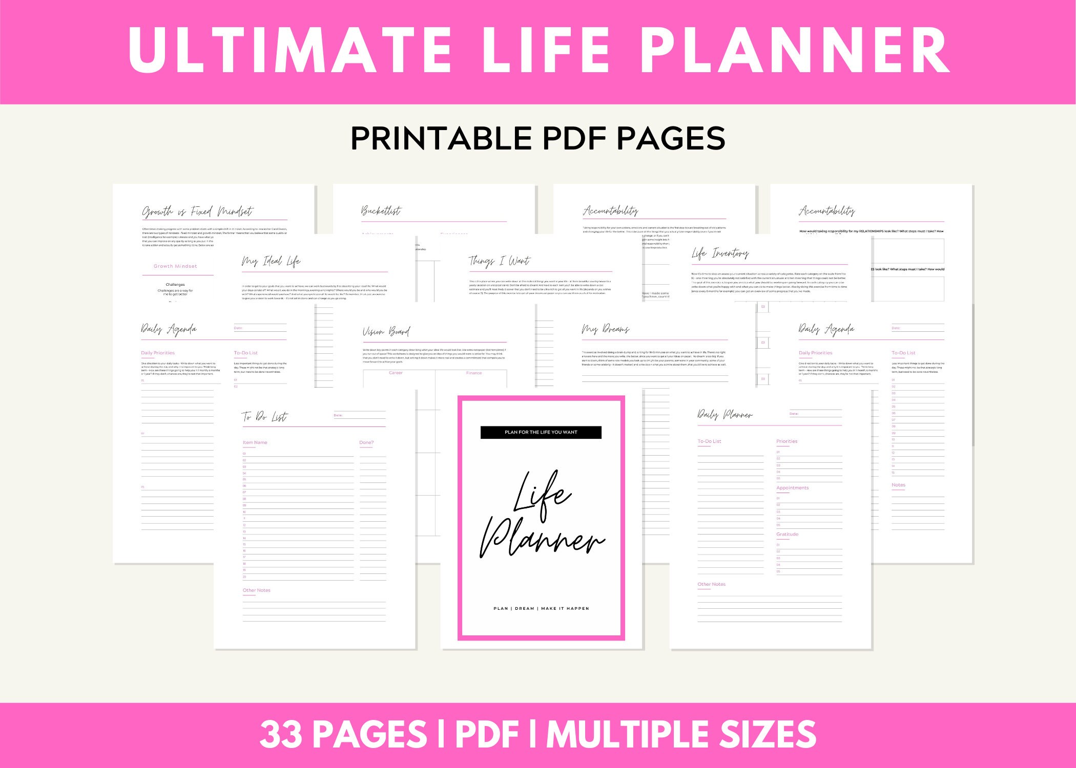 Ultimate Life Planner Life Planner Digital Ultimate Life - Etsy