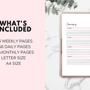 2021 Planner Bundle Kit to Do List Daily Weekly Monthly Schedule A4 ...