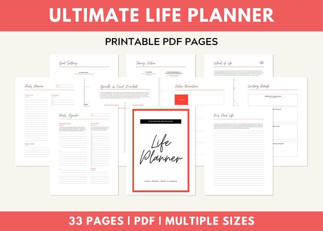 Ultimate Life Planner, Life Planner Digital, Ultimate Life Binder ...