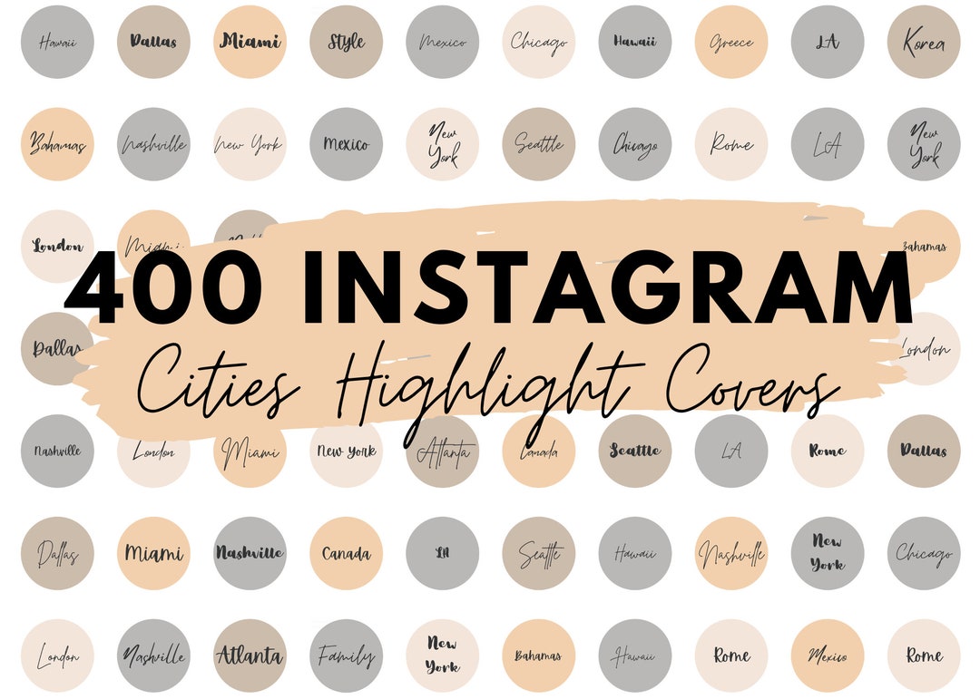Handwritten Instagram Highlights - 400 Neutral Tones Instagram ...
