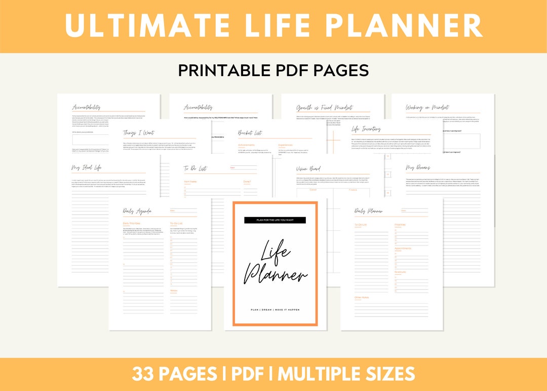 Ultimate Life Planner, Life Planner Digital, Ultimate Life Binder ...