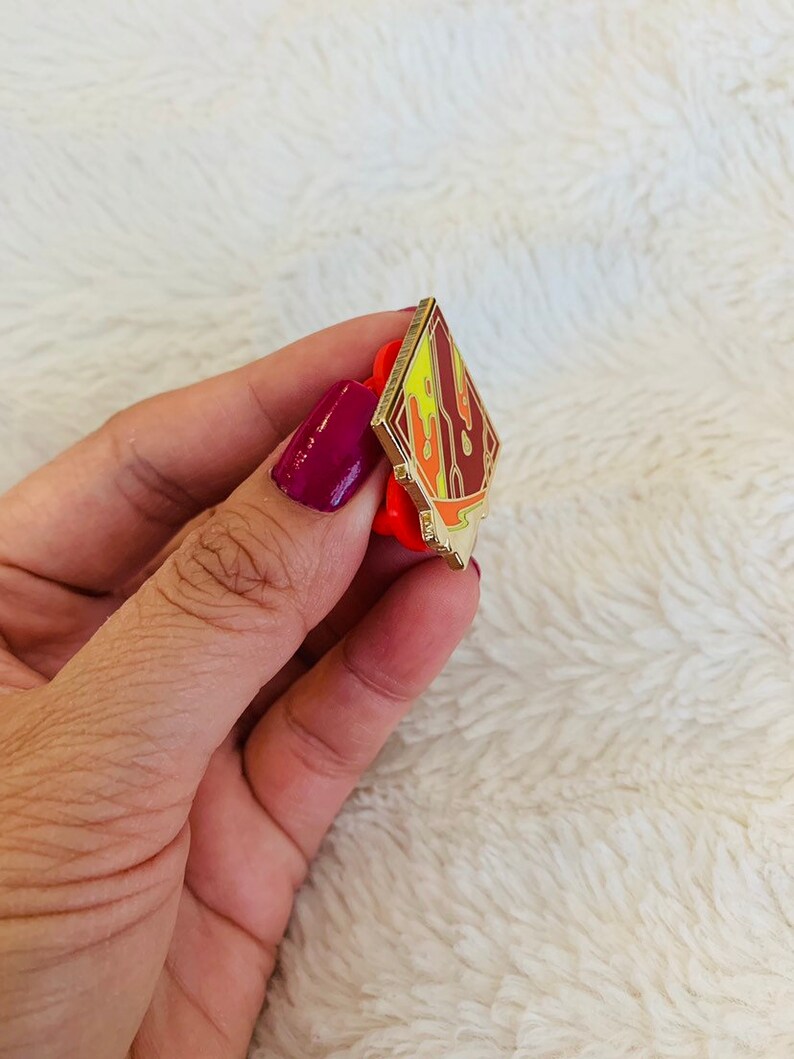 Fire Scenic Pin Hard Enamel Pin | Etsy