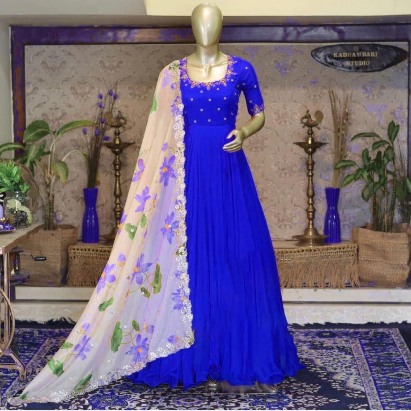 Indian Handmade Georgette Anarkali Full Length Designer - Etsy