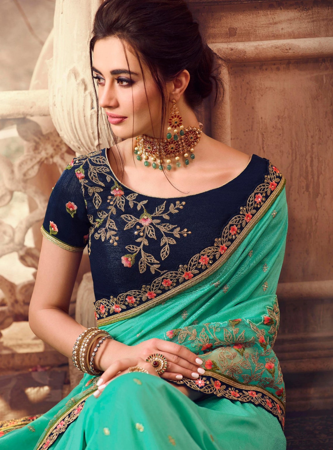 Function Wear Silk Sarees With Heavy Zari and Thread | Etsy