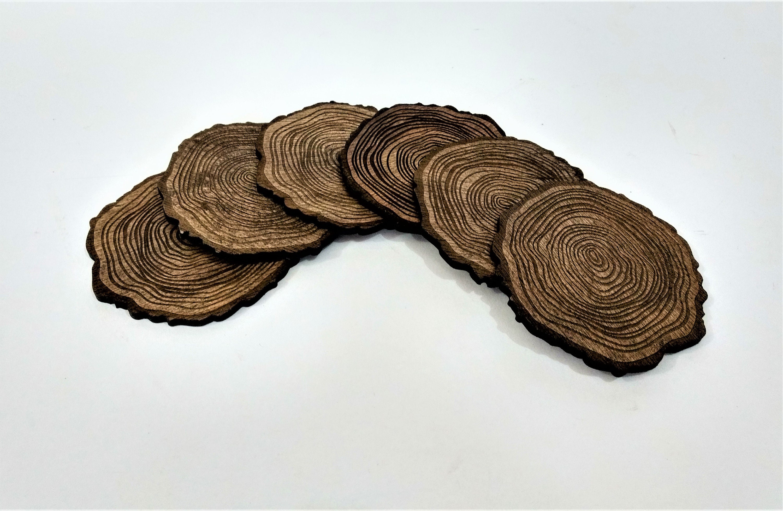 Wooden Coasters Digital File for Lasercut Cnc Router DXF | Etsy