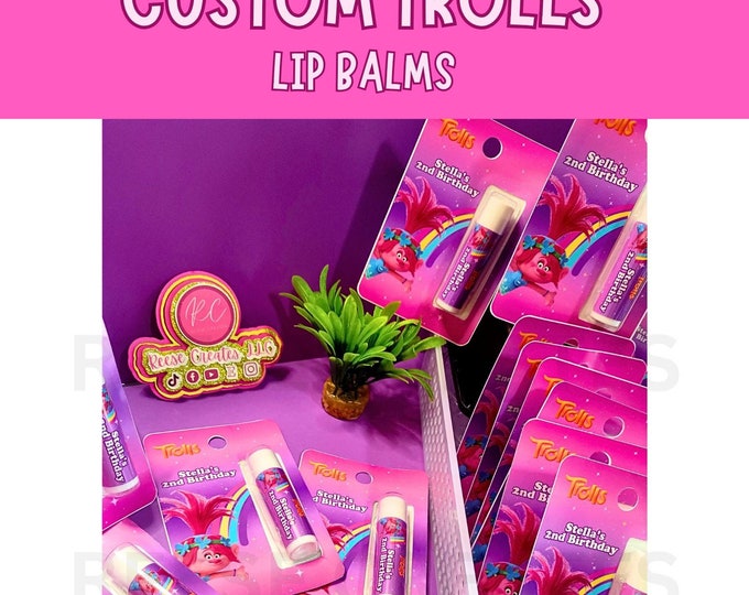 Gracie Girl Party Favors Lip Balm for Birthday Party Kids Parties - Etsy