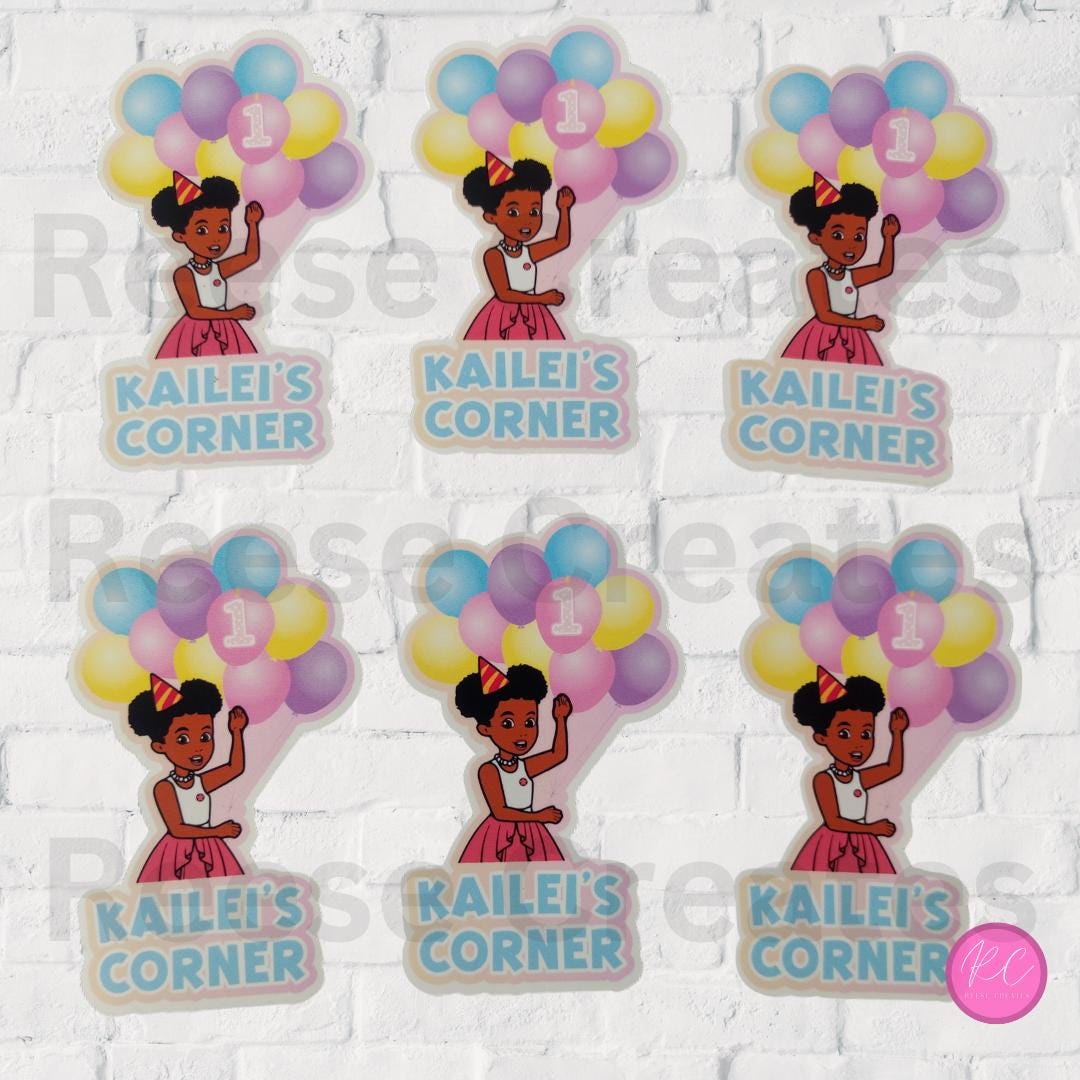 Custom Birthday Party Stickers - Custom Goodie Bag Labels - Gracie ...