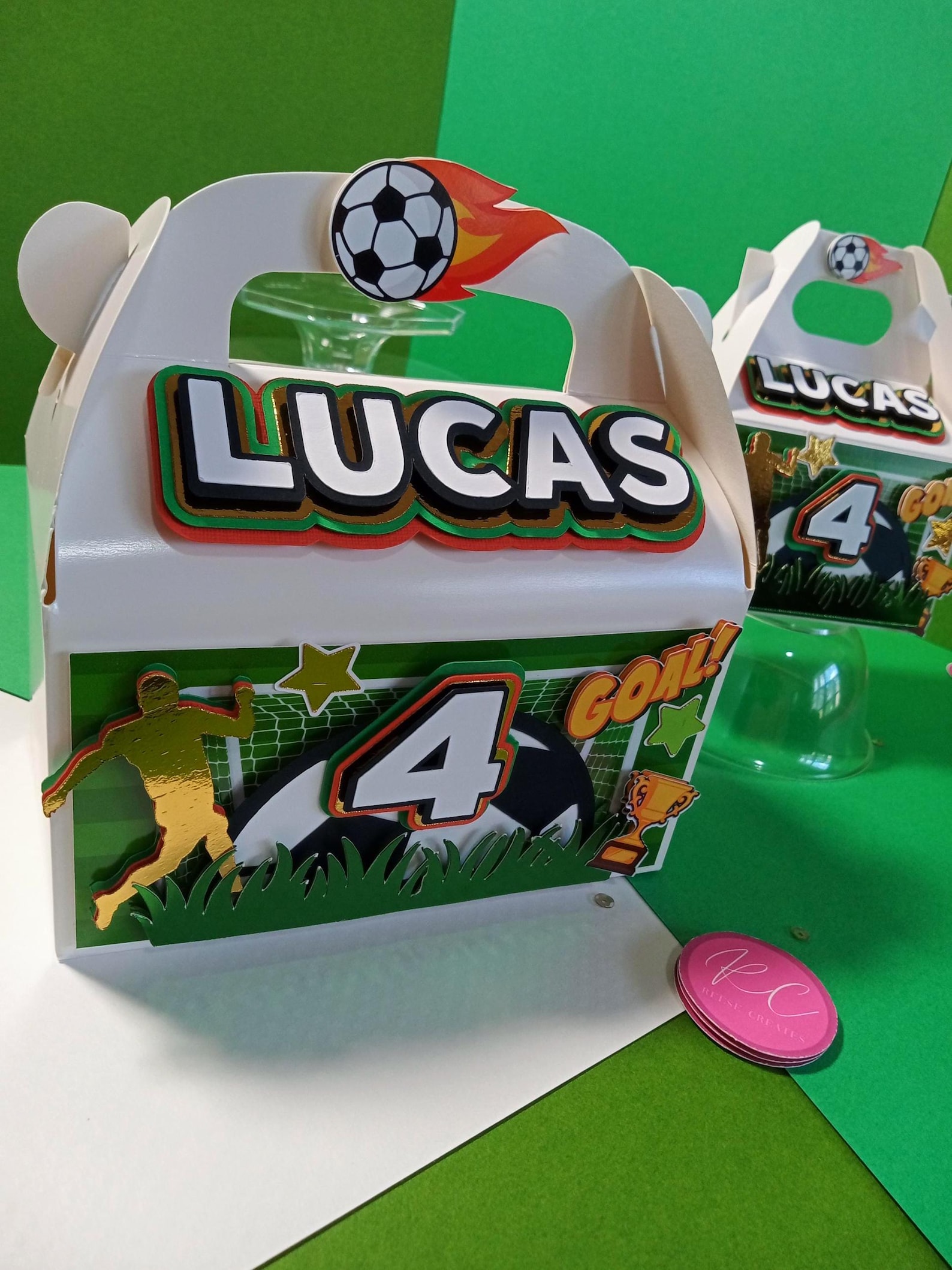 Personalized Soccer Party Favor Boxes: Custom Goodie Gable Boxes - Etsy