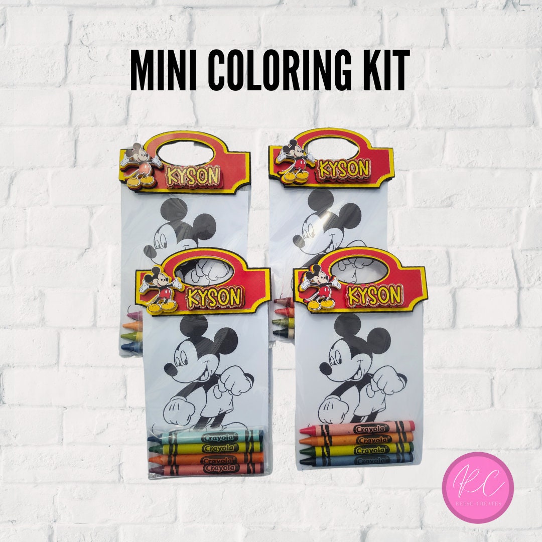 Custom Coloring Kit/ Birthday Party Favors/ Coloring Pack/ Coloring ...