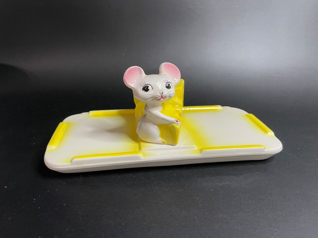 Vintage Mouse Cheese Plate - Etsy