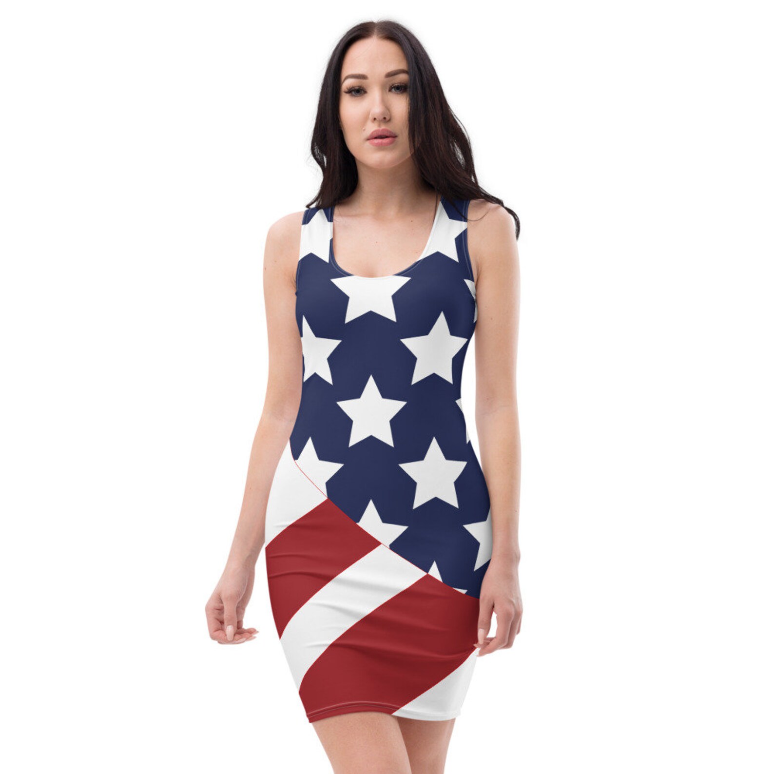 Stars and Stripes USA Flag Women's Dress Veterans Gift - Etsy