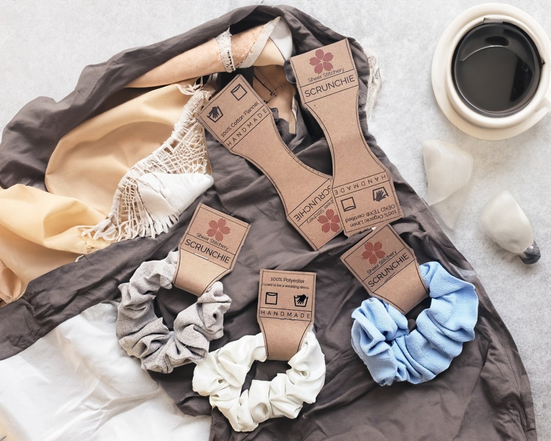 Scrunchie Labels - Generic - Digital Download - Etsy