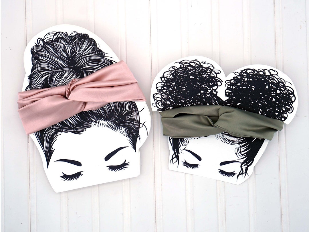 Printable Headband Display Template: Messy Bun, Earwarmer Tags (PDF/PNG ...