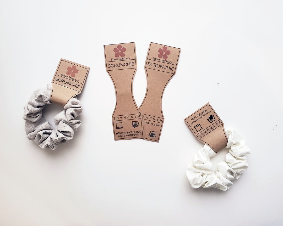 Scrunchie Labels Generic Digital Download - Etsy