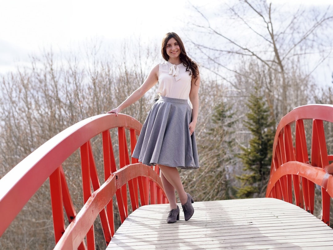 Ava Circle Skirt Digital Sewing Pattern - Women's Missy & Curvy Plus ...