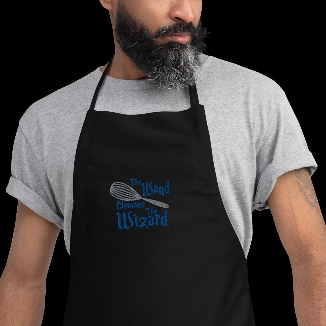 Embroidered Wand Chooses the Wizard Apron With Whisk Gift for Geeky ...