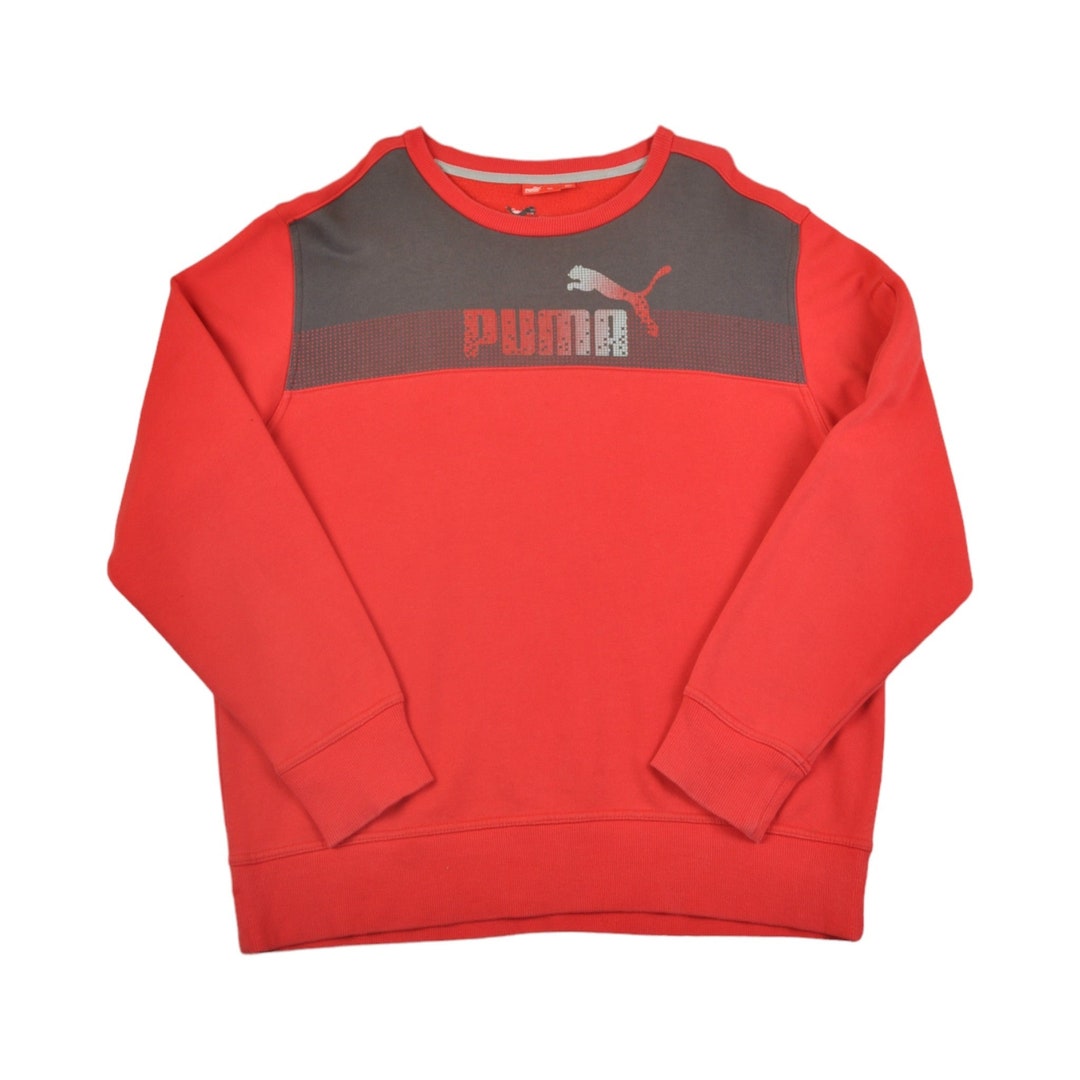 Vintage Puma Crewneck Sweatshirt Red XL - Etsy