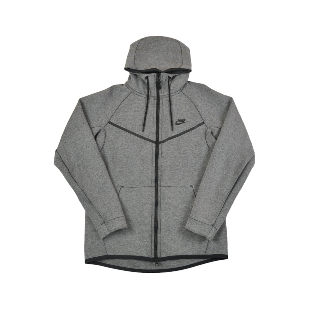 Buy Vintage Nike Tech Fleece Hoodie Sweatshirt Grey Small Online in ...