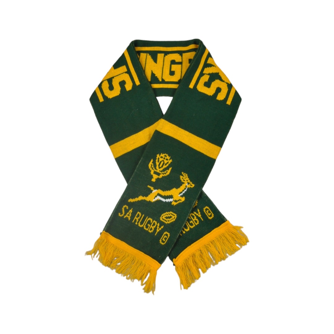 Vintage South African Springboks Rugby Team Scarf Green - Etsy