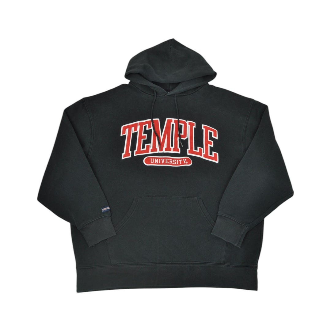 Vintage Jansport Temple University Sweatshirt Hoodie Black XL - Etsy