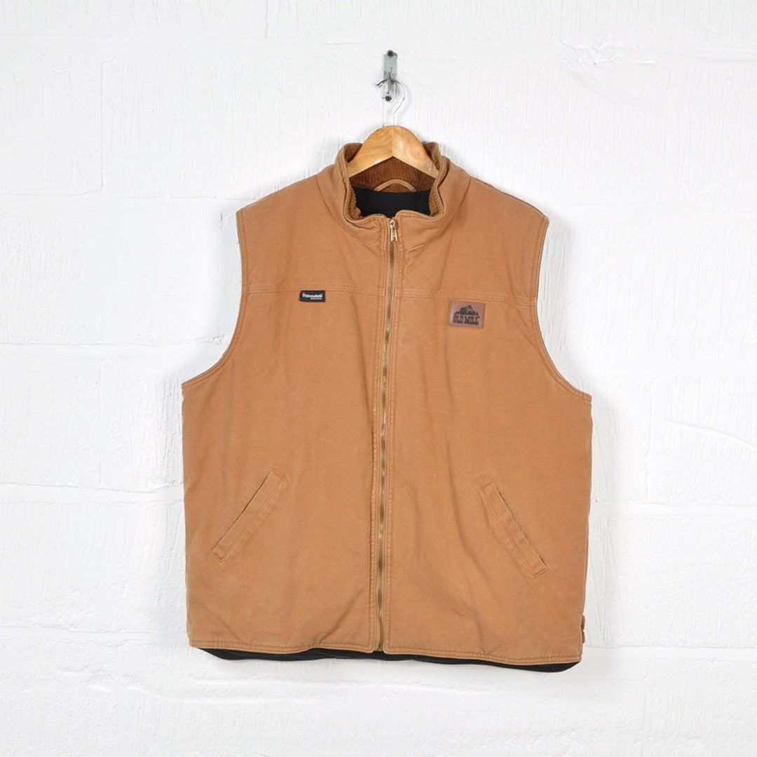 Vintage Old Mill Workwear Utility Vest Gilet Thinsulate Tan - Etsy